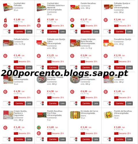 Todos os Salgados com 25% De desconto no Continente - Blog 200 ...