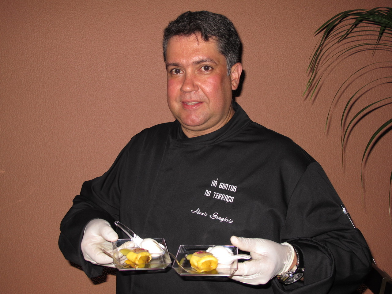 A sobremesa de Alexis Gregório... no showcooking de inauguração do ...