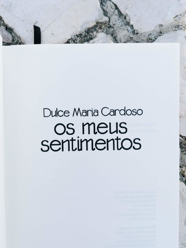 Os livros da Rita // Os meus sentimentos, Dulce Maria Cardoso - Rita da ...
