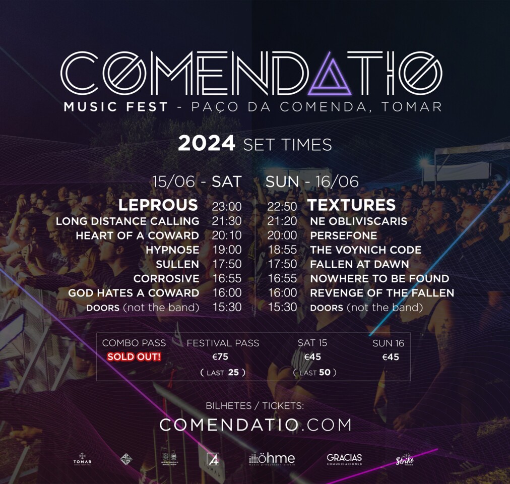 COMENDATIO MUSIC FEST divulga horários das atuações - Metal Global